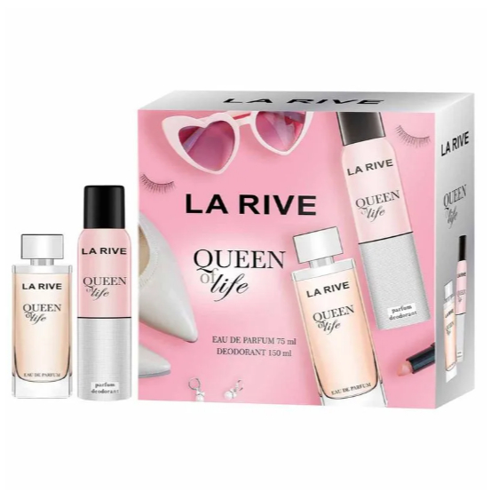 Kit La Rive Queen of Life Perfume 100ml + Deo 150ml | Shopee Brasil