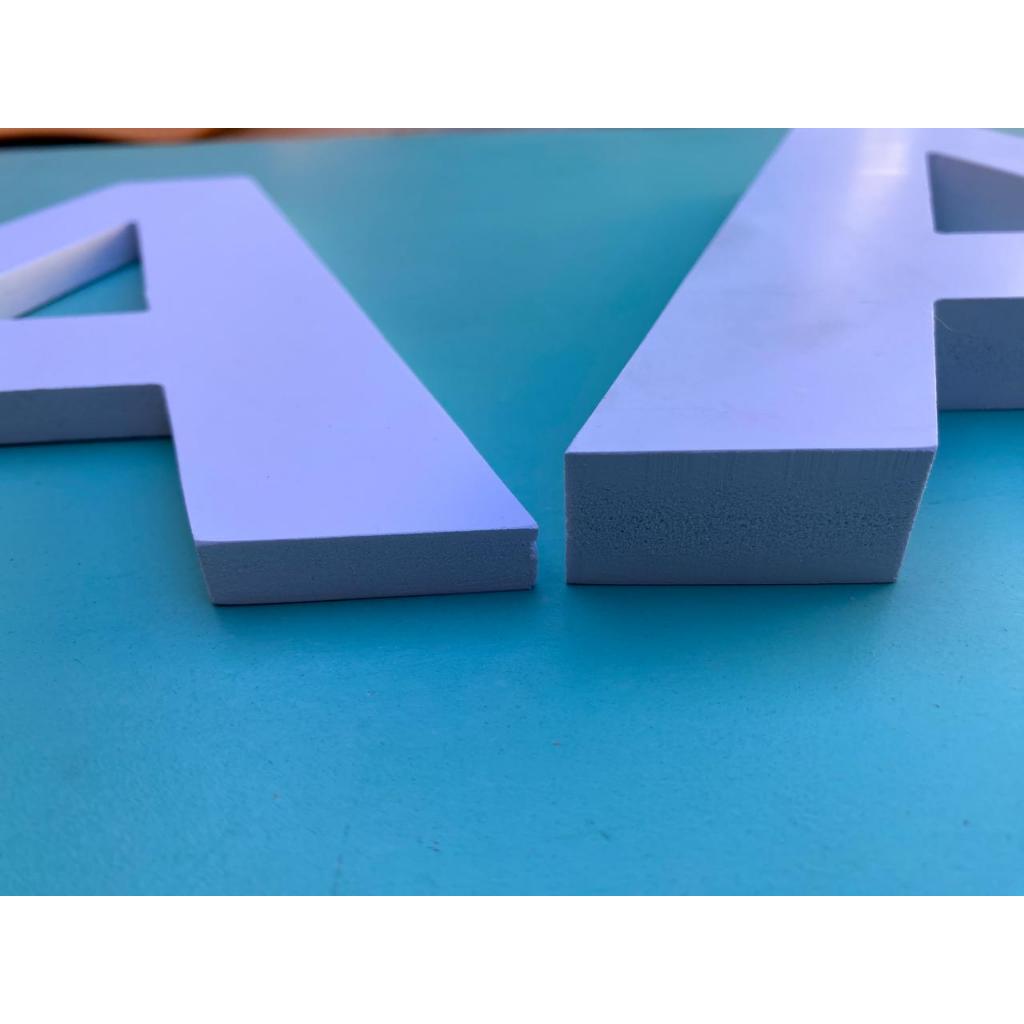 kit letras em pvc 10mm ou 20 mm de espessura 40 cm de altura para ...