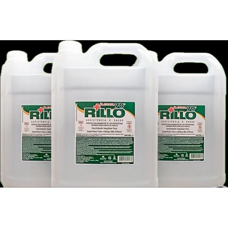 EMBALAGEM DE 5 LITROS-HIGIENIZANTE LÍQUIDO RILLO ,.70., alc.liq.rillo ...