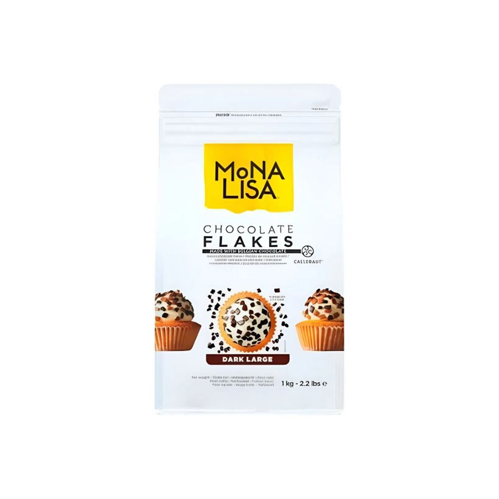 Chocolate Flakes Dark Large 1kg Mona Lisa - Callebaut | Shopee Brasil
