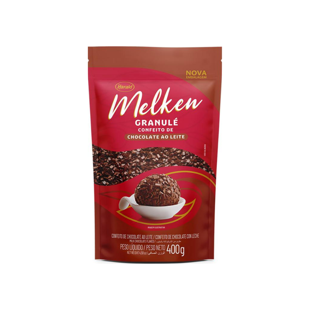 chocolate granule ao leite granulado confeito melken para doces gourmet ...