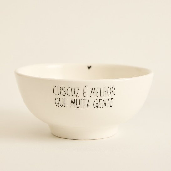 Kit até 2 unidades Bowl Cuscuz Tigela de Porcelana Branca Cuscuz é ...