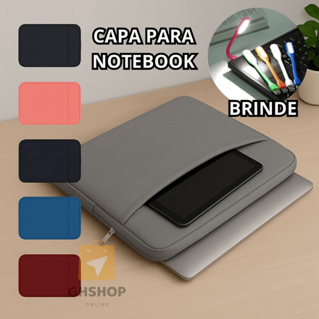 Capa Para Notebook Impermeavel Resistente Case Pasta Ultrabook Macbook ...