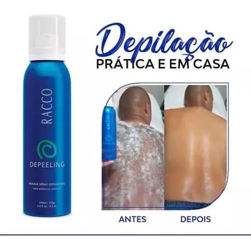Mousse Spray Depilatório sucesso da Racco!!! Sucesso mundial. | Shopee ...