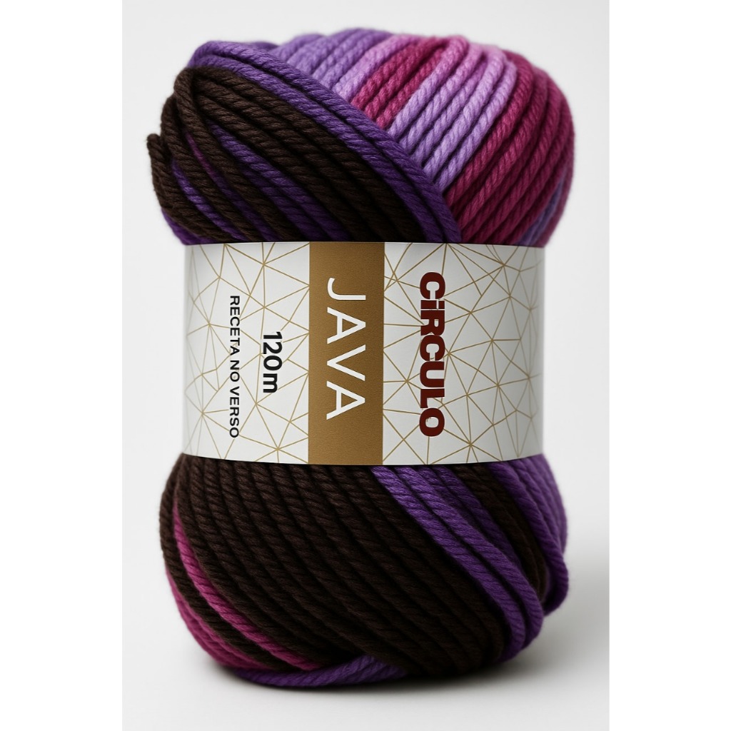 fio de lã java marca circulo cor 8892 100g | Shopee Brasil