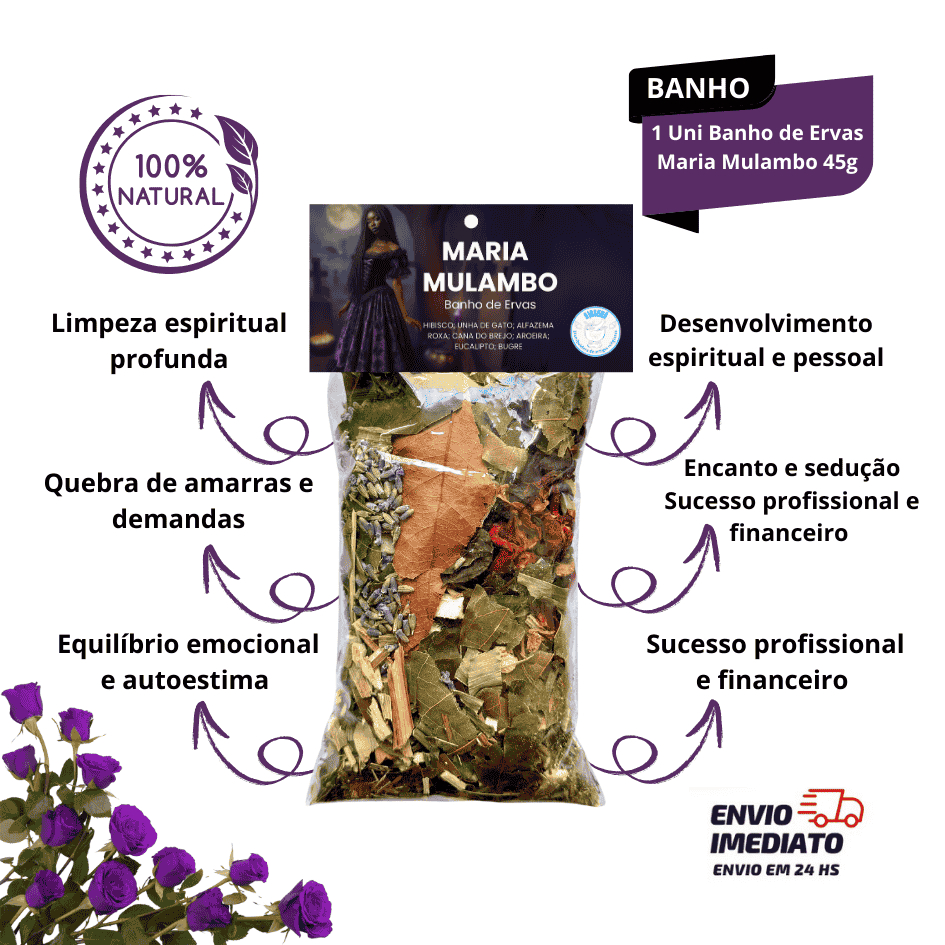 Banho De Ervas Maria Mulambo 45gr | Shopee Brasil