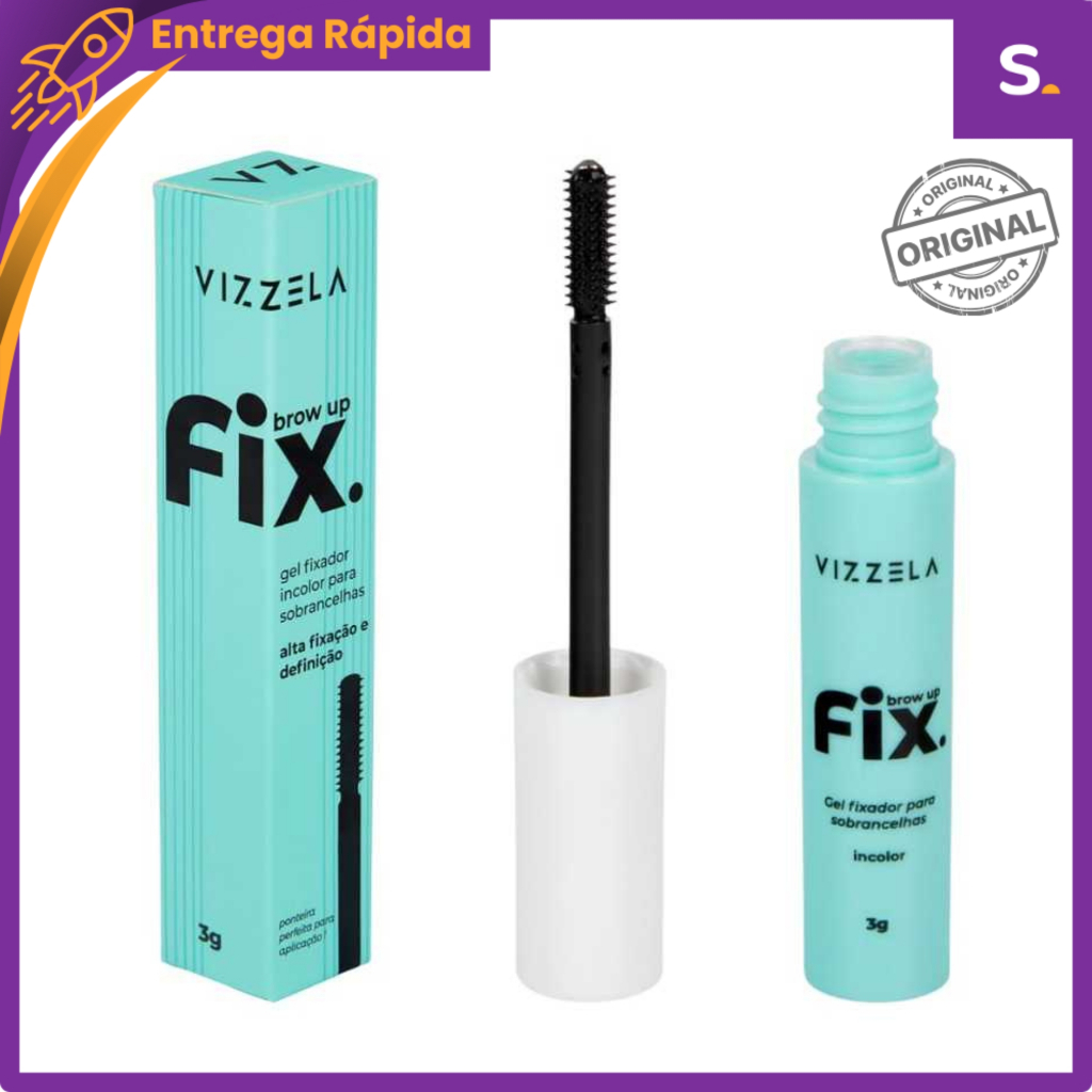 Linha Completa Escolha Vizzela Fix - Real Fix, Pó, Brow Up, Gotas ...
