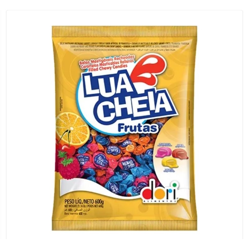 Bala Lua Cheia Frutas 600g | Shopee Brasil