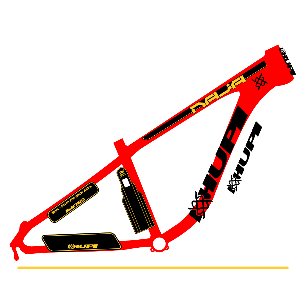 Adesivo para quadro Hupi Naja Vermelho 2019 | Shopee Brasil