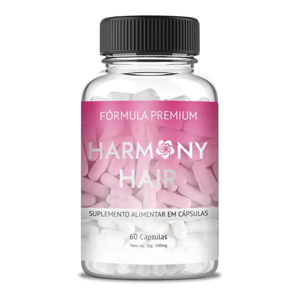 Harmony Hair Original Fórmula Premium 60 Cápsulas | Shopee Brasil