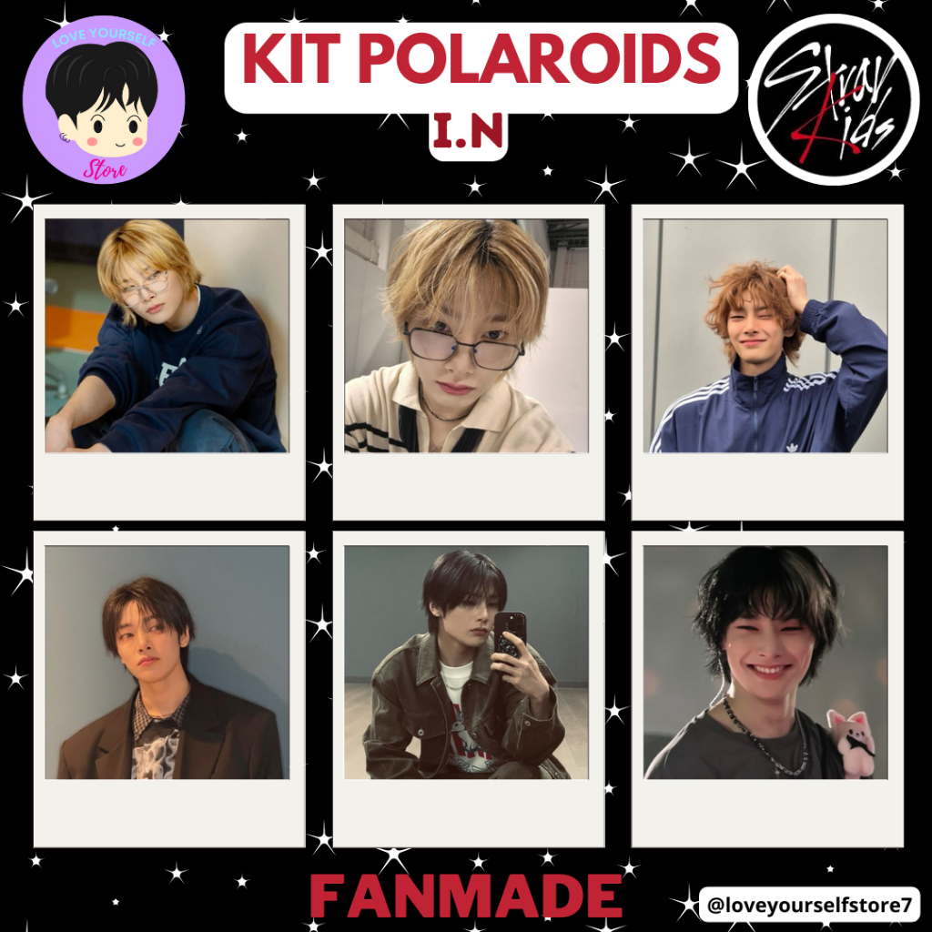 KIT POLAROIDS I.N STRAY KIDS - FANMADE | Shopee Brasil