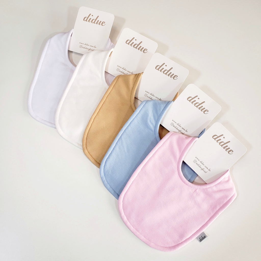 Babador de malha com forro absorvente 100% algodão – Didue [Babador ...