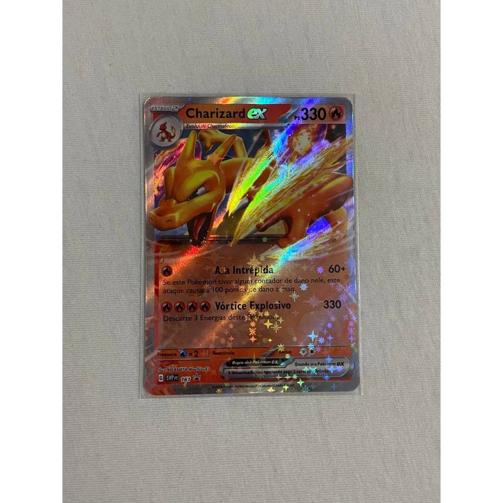 Carta Pokémon Charizard EX 161 + 10 Cartas Comuns - Escarlate e Violeta ...