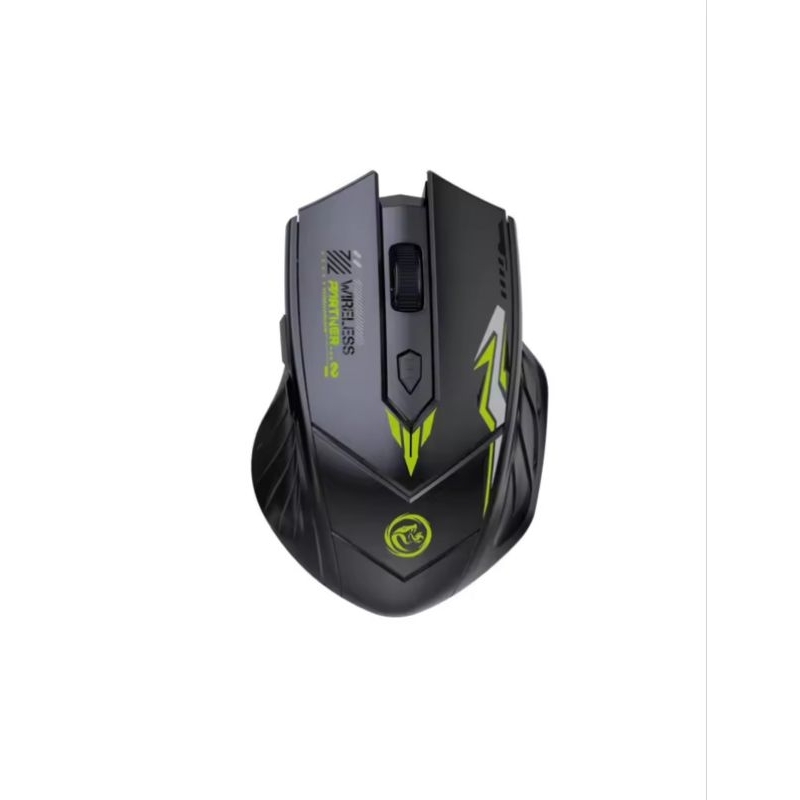 Mouse Gamer Sem Fio PRETO – 1600 DPI, 6 Botões, Conexão 2.4G + Tipo-C, Recarregável | Shopee Brasil