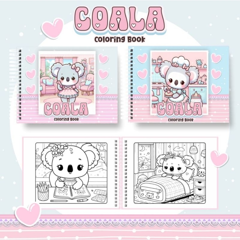 Livro de Colorir Tema coala A4 com 50 folhas | Shopee Brasil