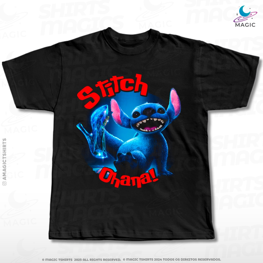 Camiseta Lilo & Stitch High-heels 100% Algodão unissex | Shopee Brasil