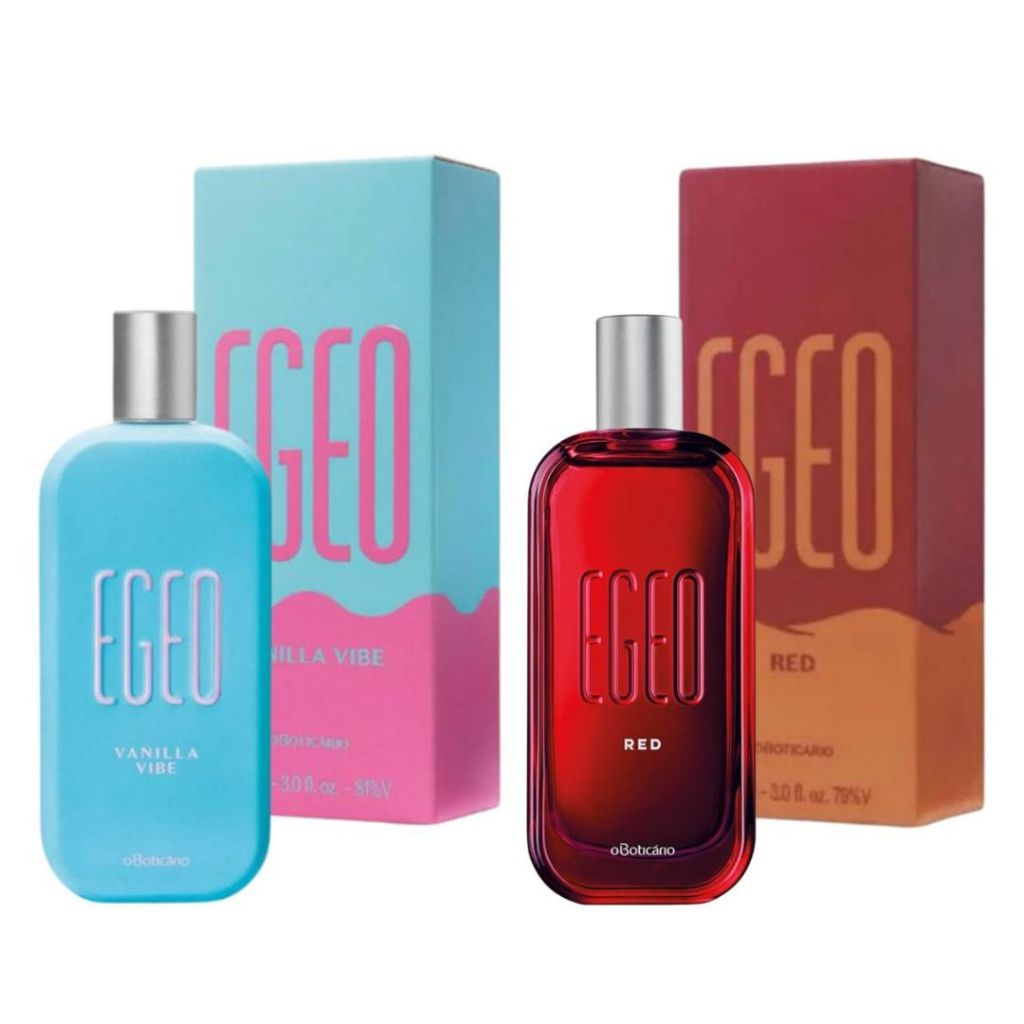 Kit Com 2 Perfume Feminino Egeo Red e Egeo Vibe 100ml | Shopee Brasil