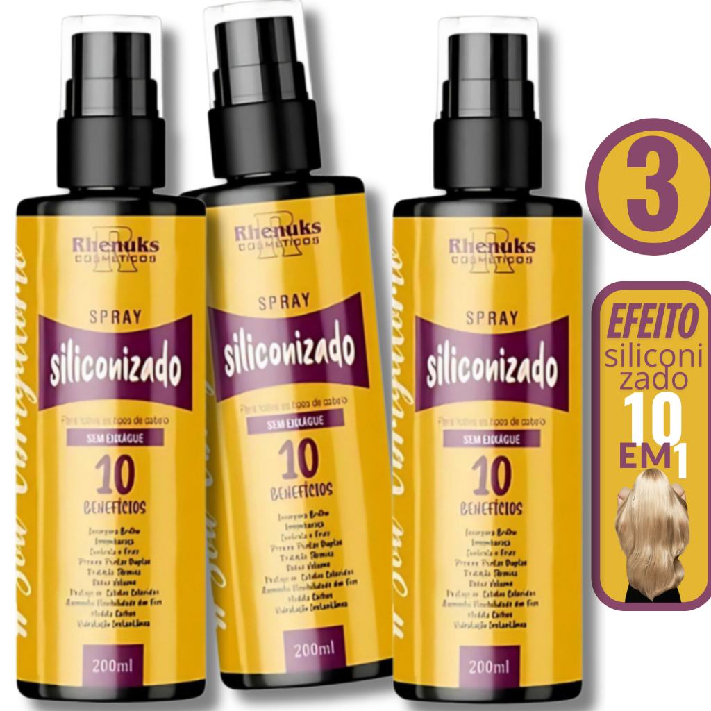 Spray Protetor Térmico 10 em 1 Efeito Siliconizado 200ml Imcorpora Brilho Rhenuks | Shopee Brasil