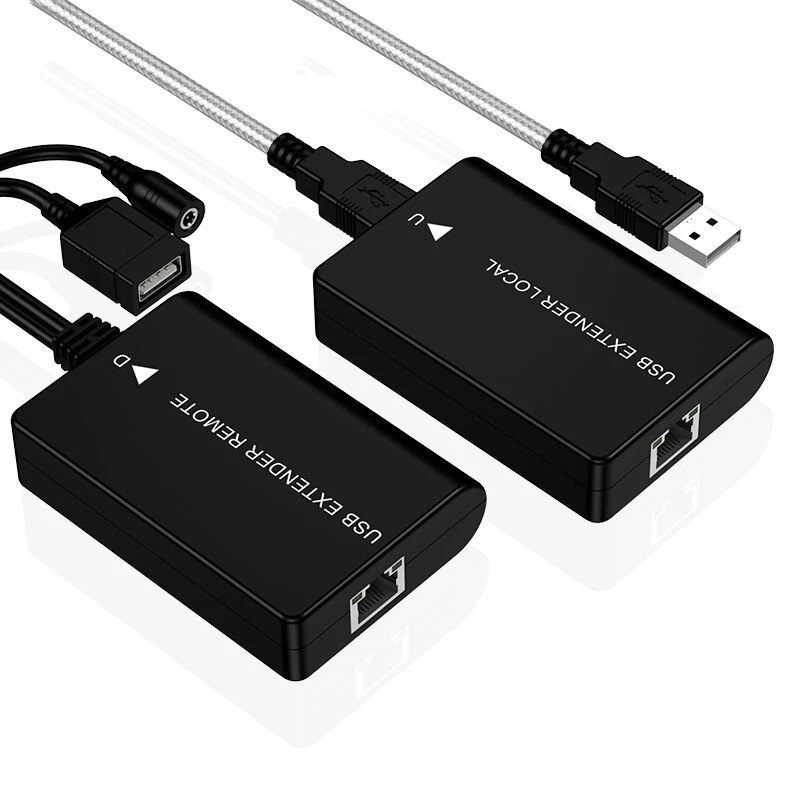 Extensor De Cabo De Rede USB Até 60 Metros Amplificador Ethernet Para ...