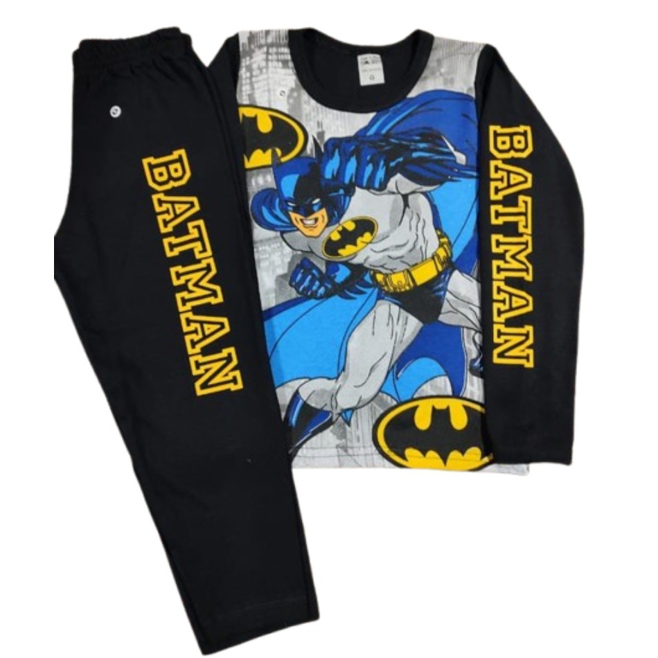 roupa de inverno menino conjunto juvenil batman masculino calça e ...