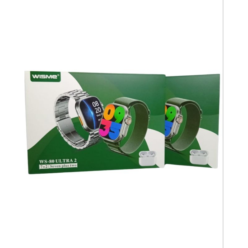 Smartwatch Wisme WS80 Ultra 2 Resistente a Água - Kit 7 Pulseiras ...