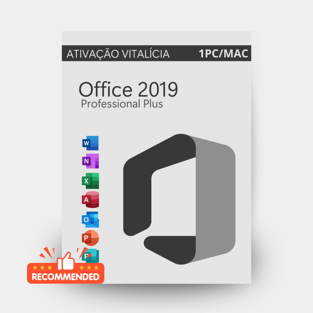 Pacote Office 2019 Pro Plus Original vitalicio (PC/MAC) | Shopee Brasil
