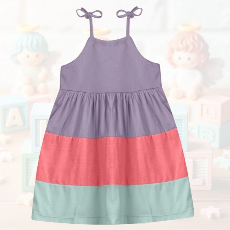Vestido Infantil Três Maria Tricolor | Shopee Brasil