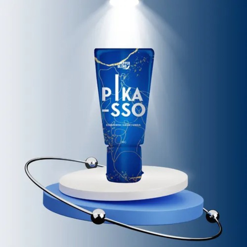 Gel Masculino Comestível Pikasso Esquenta Gela Vibra 18g Homem Pika-sso ...