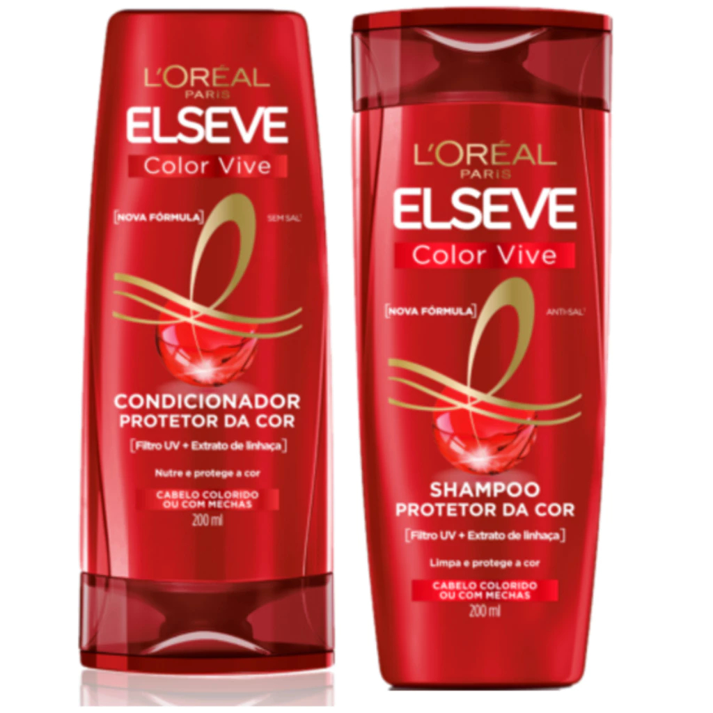 Kit L'Oreal Elseve Color Vive Impermeabilizante Shampoo 200ml ...
