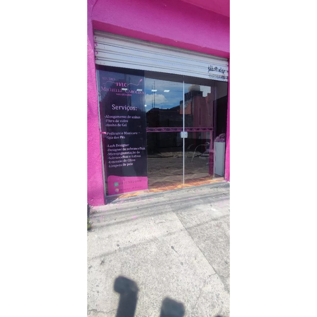 Adesivo Perfurado Perfurite para porta de vidro privacidade estilo visibilidade externa ...