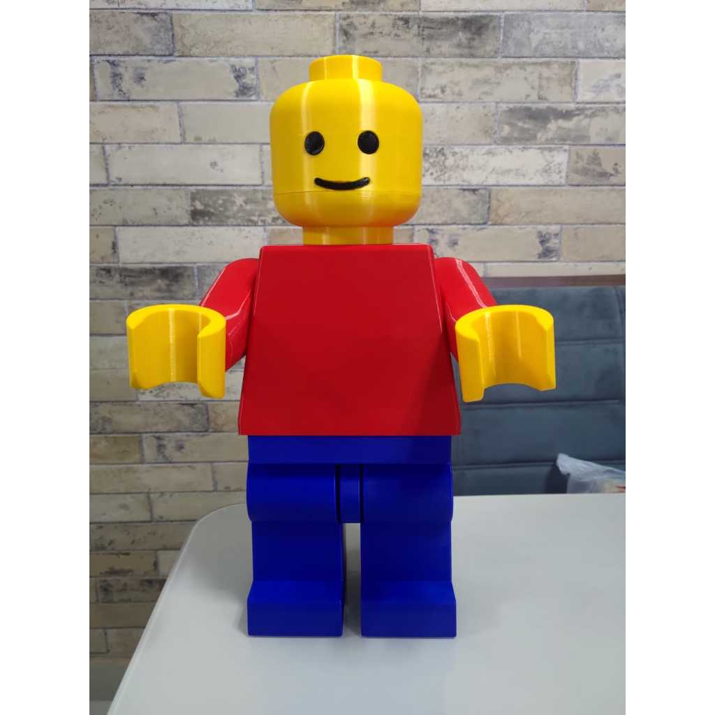 Boneco tipo Lego Gigante 20cm | Shopee Brasil