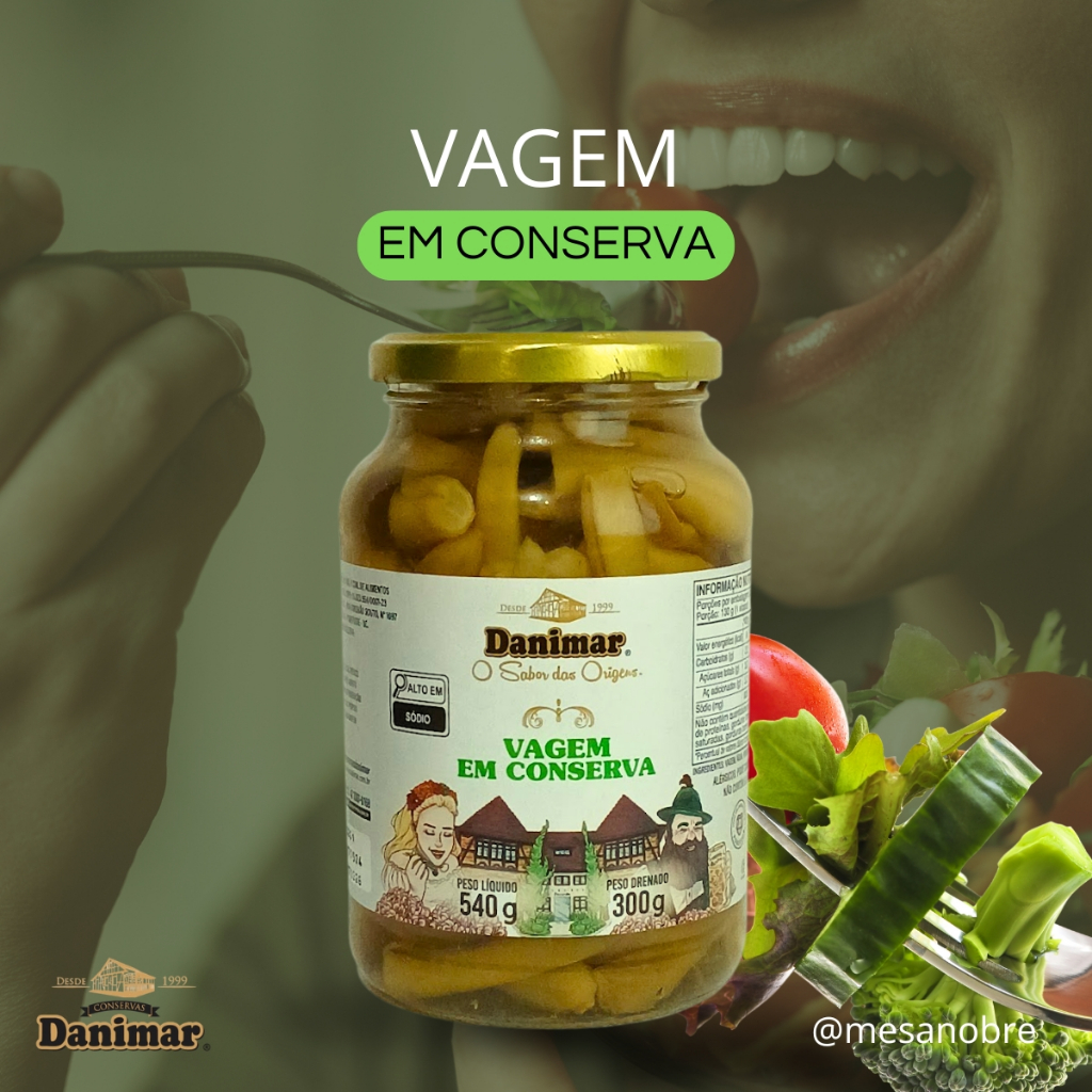 Vagem Em Conserva 300g Drenado Danimar | Shopee Brasil
