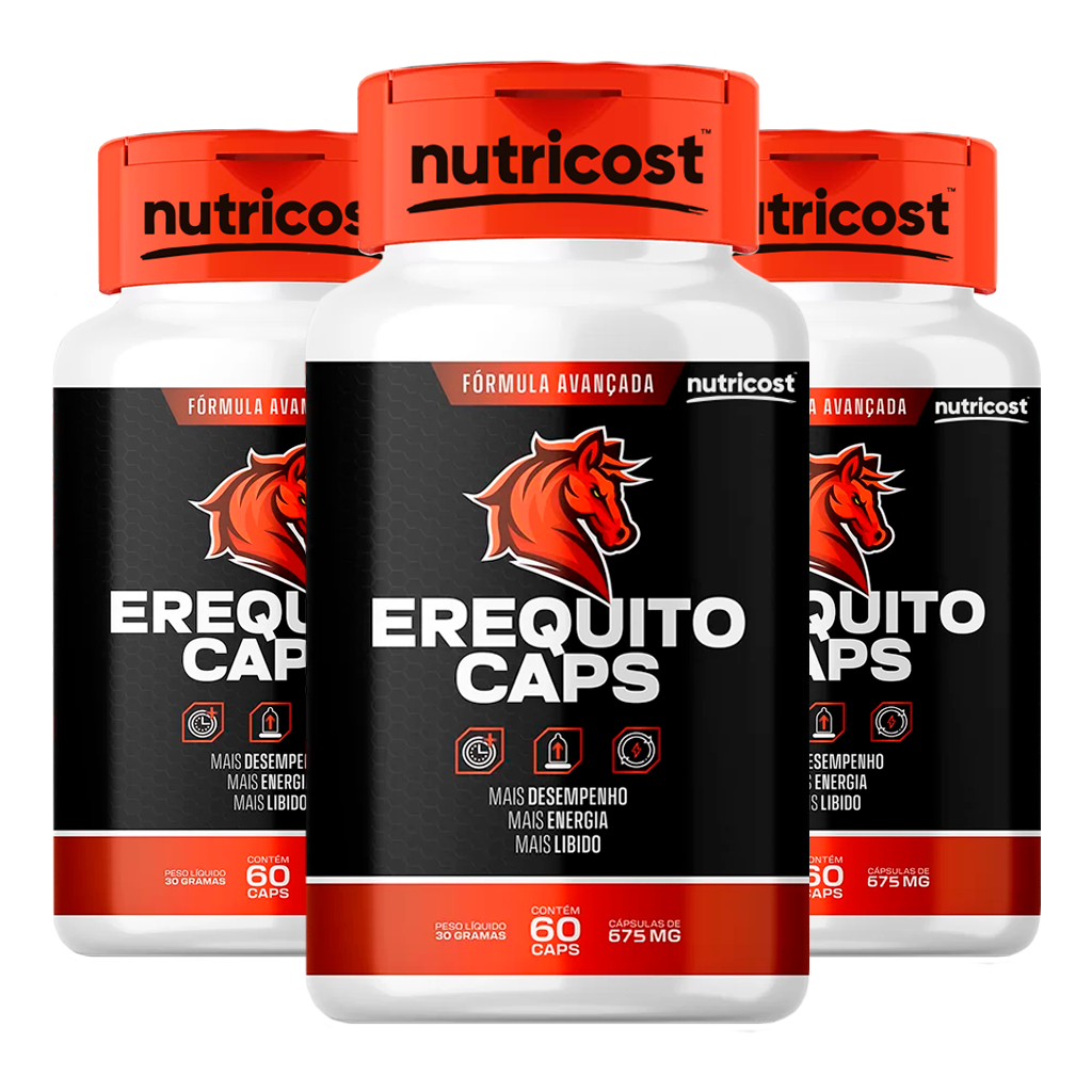 3 Erequito Caps Suplemento Alimentar Masculino + Potência Potente Para ...