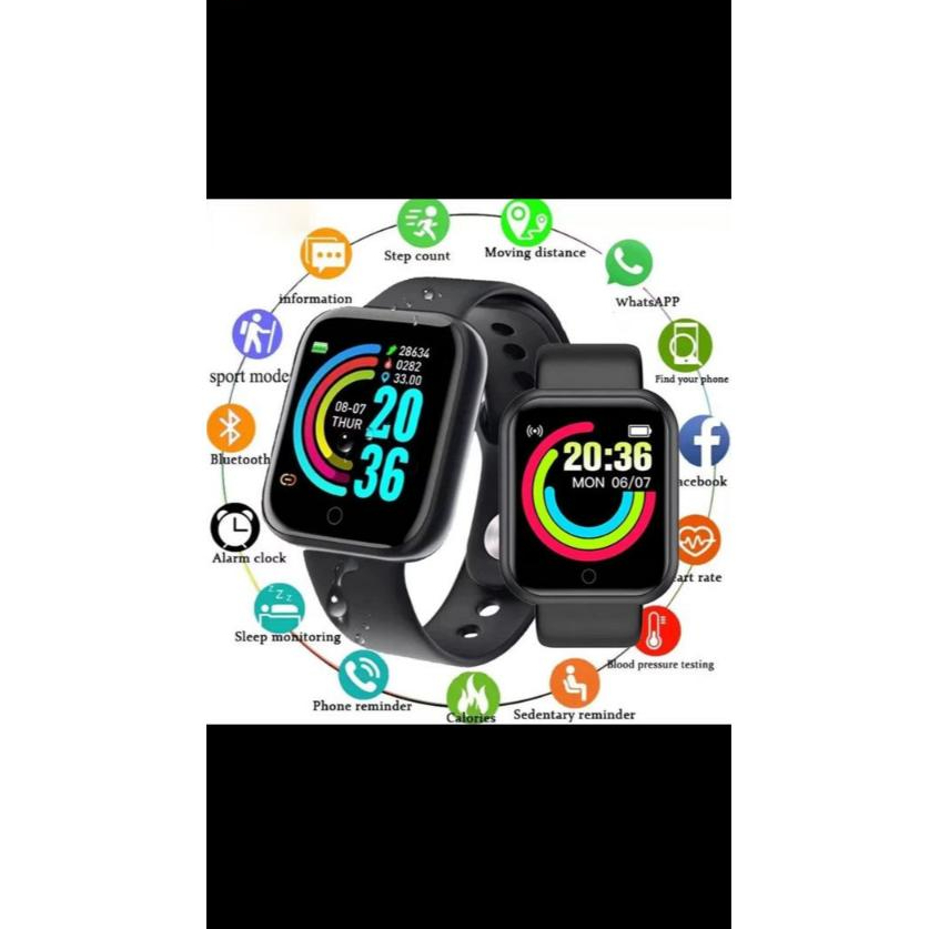 Relógio Smartwatch Para Android Ios D20 Bluetooth Usb Cor da caixa ...