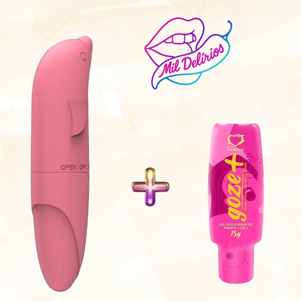 Kit Sex Shop - Vibrador Feminino Ponto G e Goze + Gel Acelerador do Prazer 4 em 1 15G Sexy ...