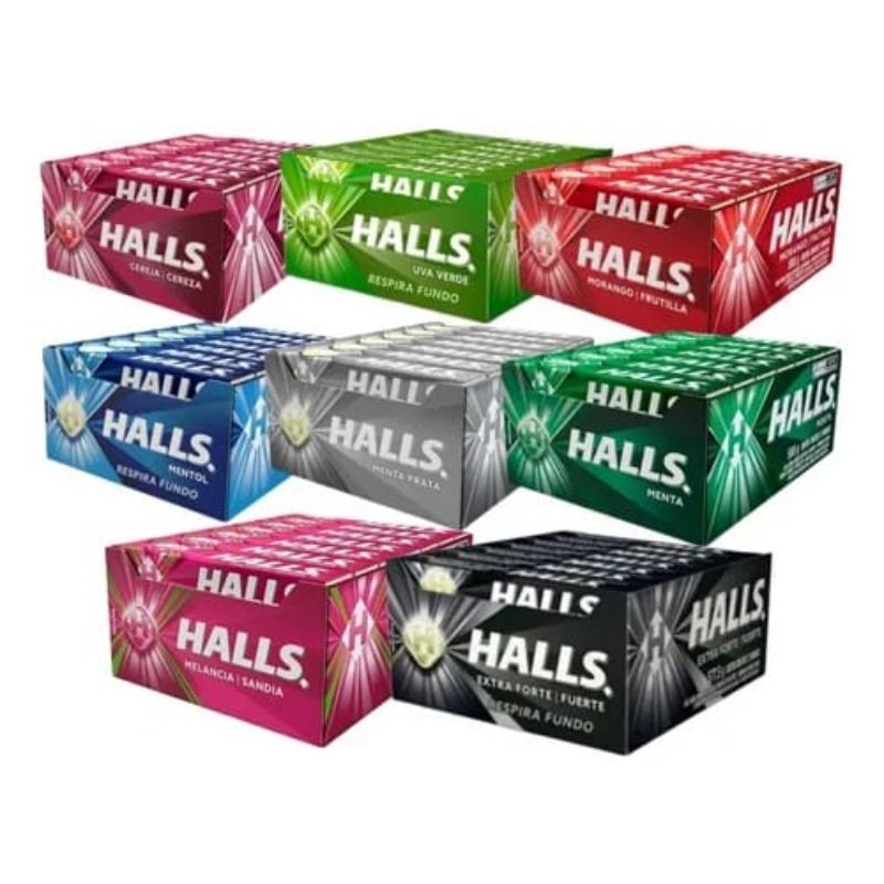 KIT c/2, 3 ou 5 dp Halls drops c/21 un (cada) | Shopee Brasil