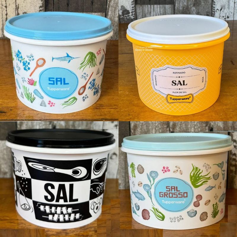 Tupper Caixa Sal 1,3 kg Tupperware | Shopee Brasil