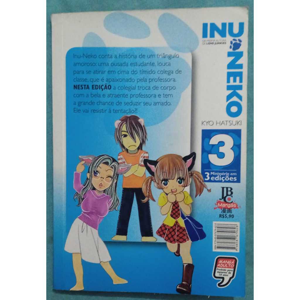 Mangá Adulto - Inu Neko - Volume 3 (2004) | Shopee Brasil