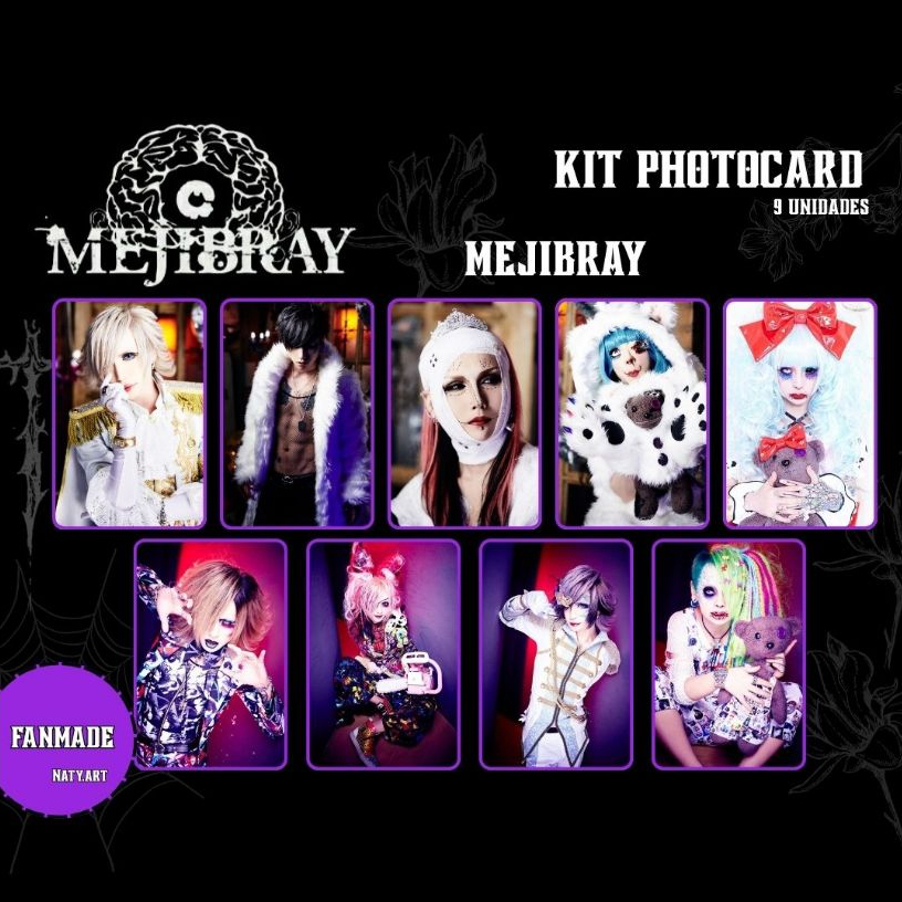 Photocard Visual Kei - Mejibray (FANMADE) - Bandas - Vkei | Shopee Brasil