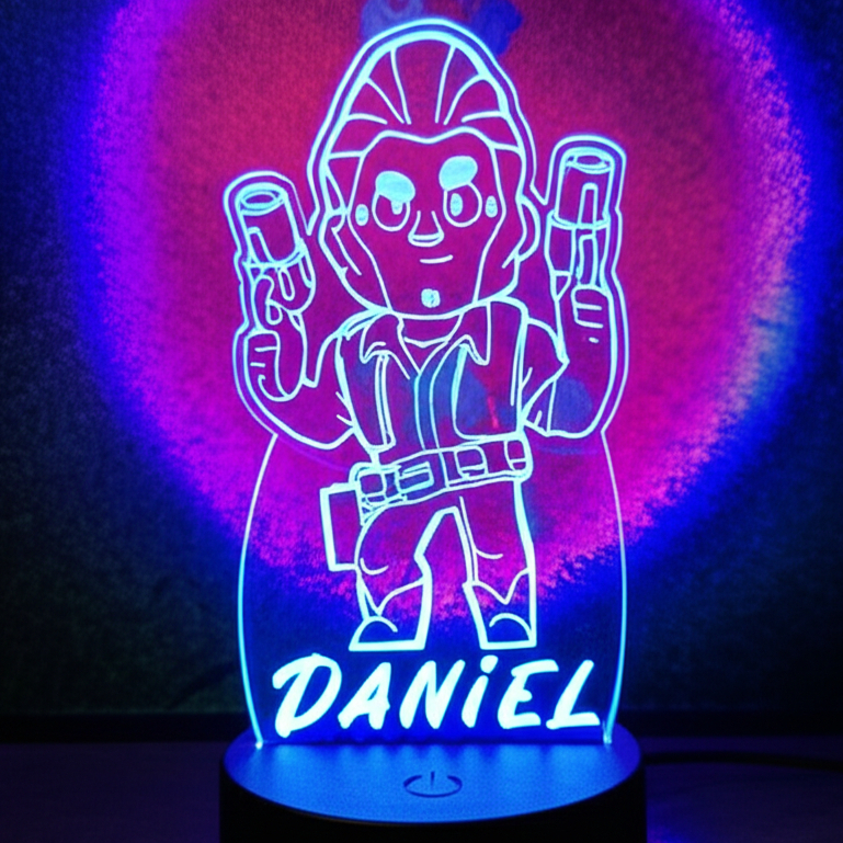 Luminaria Brawl Stars personalizada para quarto em acrilico na de 3mm ...