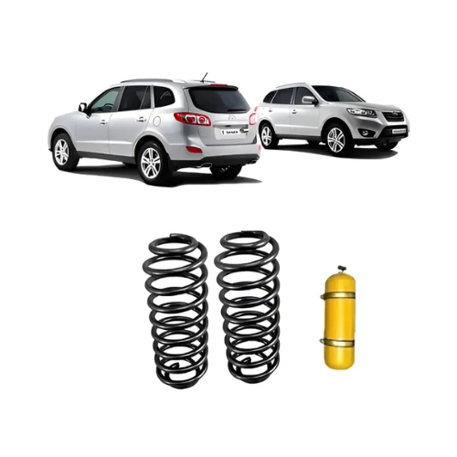 2 Molas Reforçadas Gnv Santa Fe 2006 À 2012 Traseira Novas | Shopee Brasil