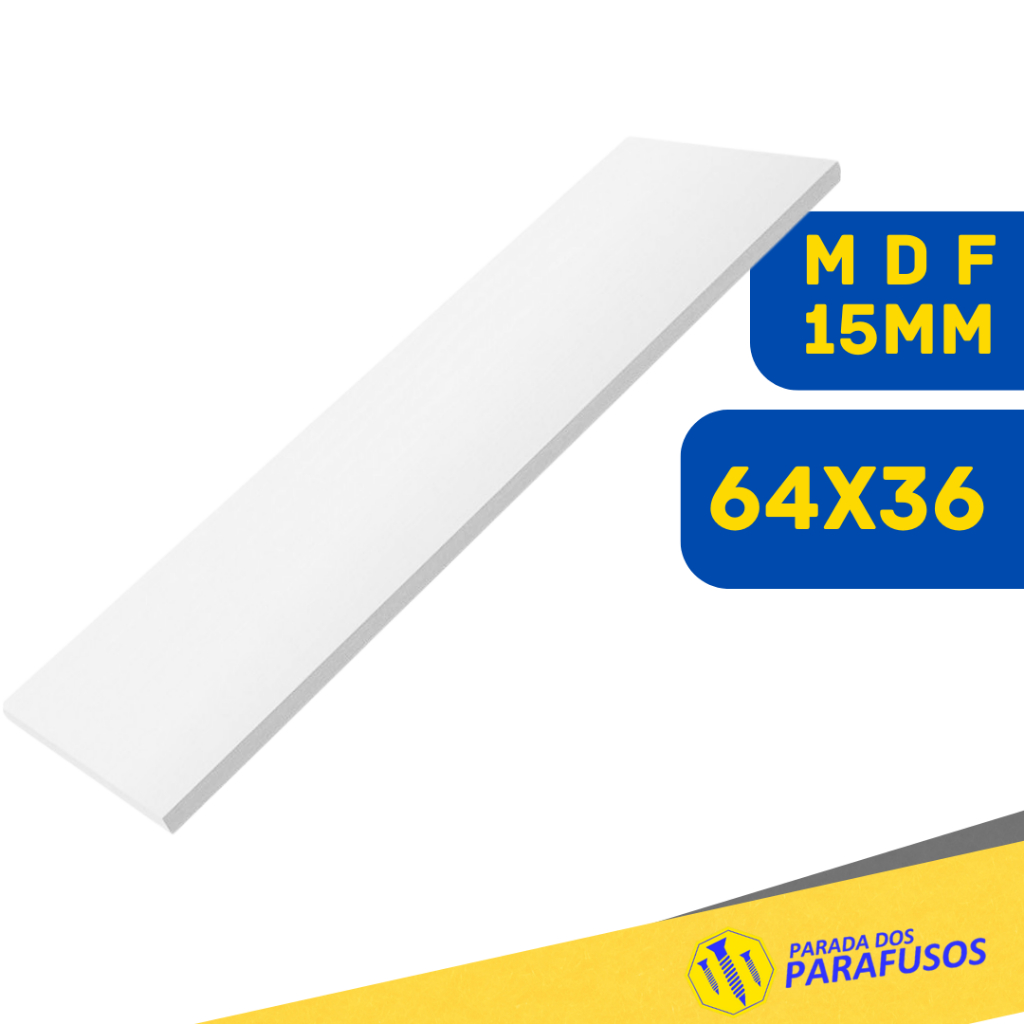 Prateleira Lisa Mdf 15mm Branco Tx 64x36 cm prateleiras | Shopee Brasil