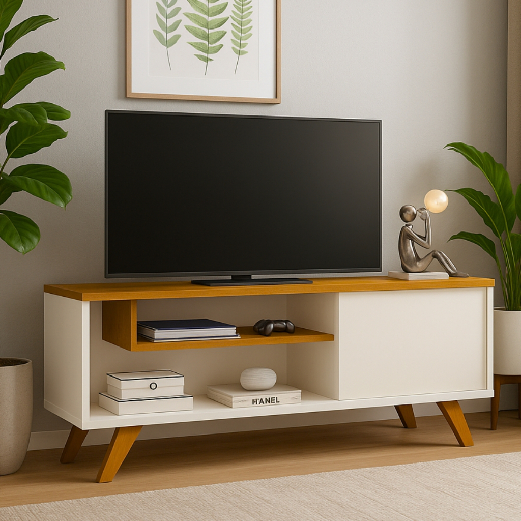 *PROMOÇÃO* Rack Para Sala Tv Estante Painel Bancada Aparador Suporte ...