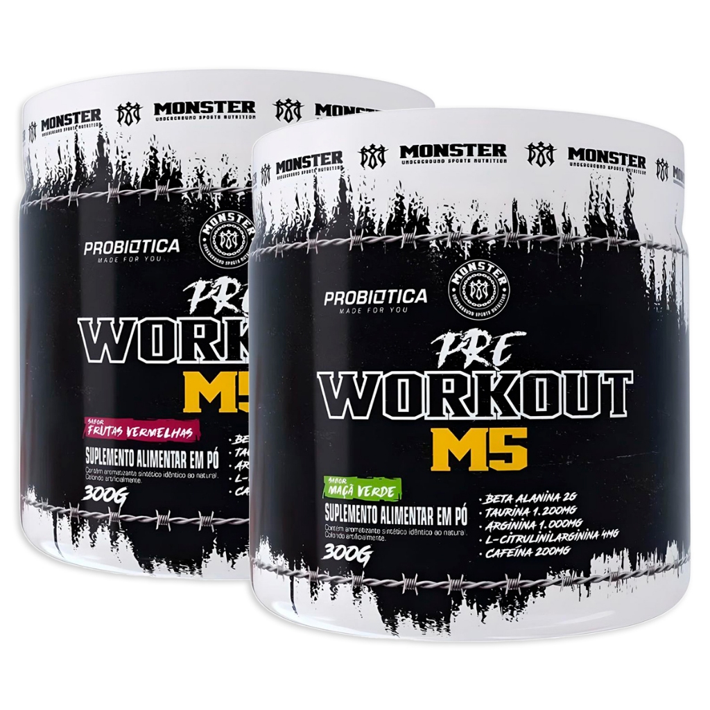 Pré Workout M5 Pote 300g - Probiótica | Shopee Brasil