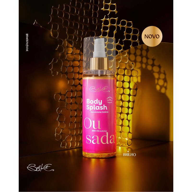 Perfume Corporal Body Splash OUSADA Bel Kit 200ml alta fixação ...