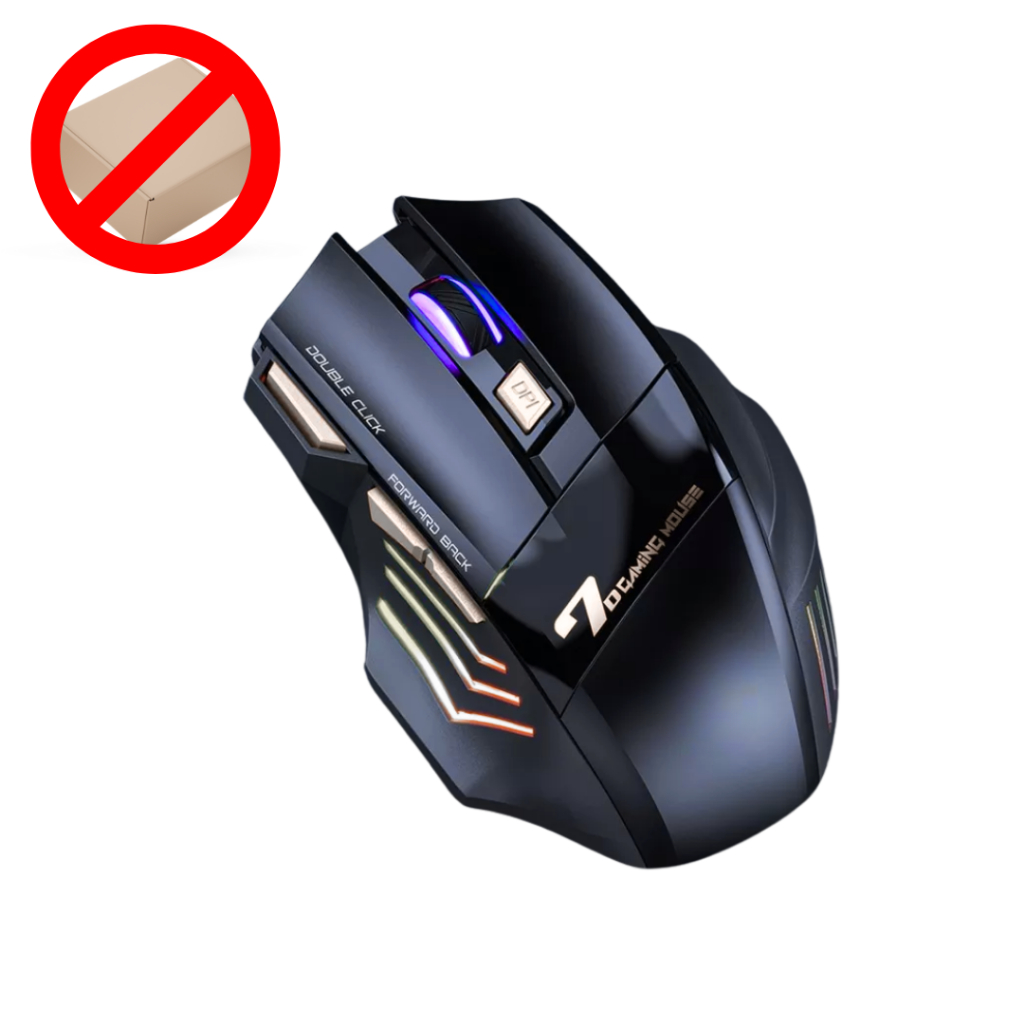 Mouse Gamer Para Jogo 3200dpi Profissional Ergonômico com fio Óptico LED RGB USB PC Videogame ...