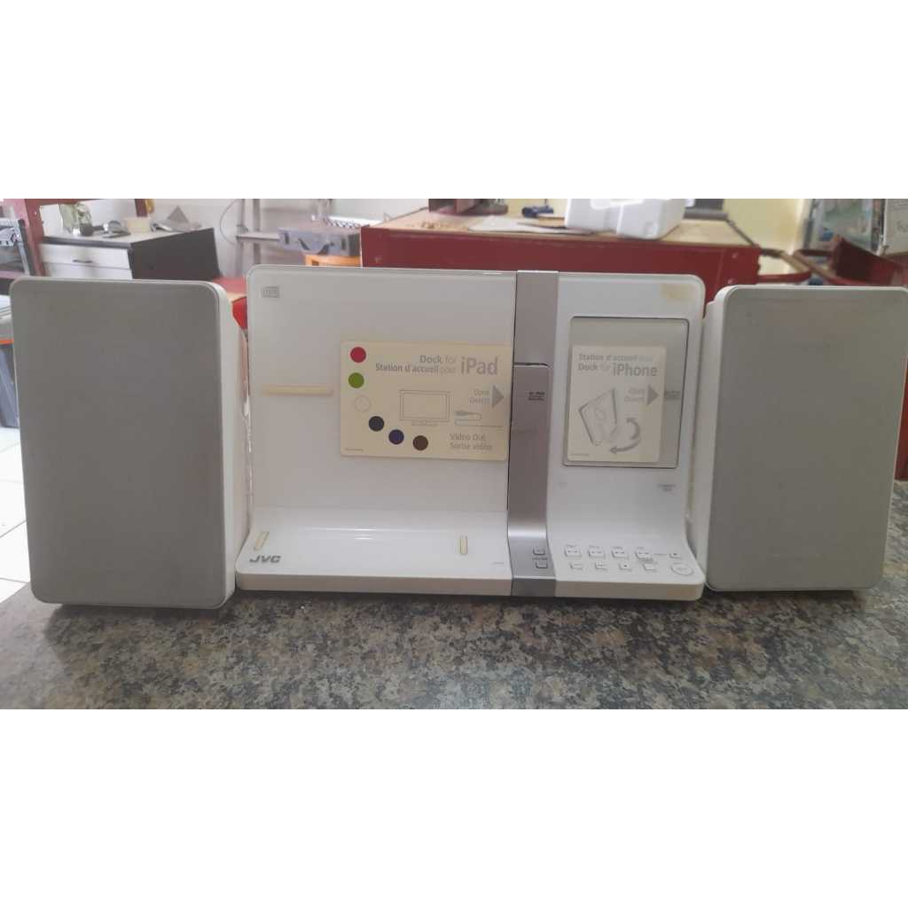 MICRO SYSTEM JVC UX-VJ5-W - Usado com imperfeições | Shopee Brasil
