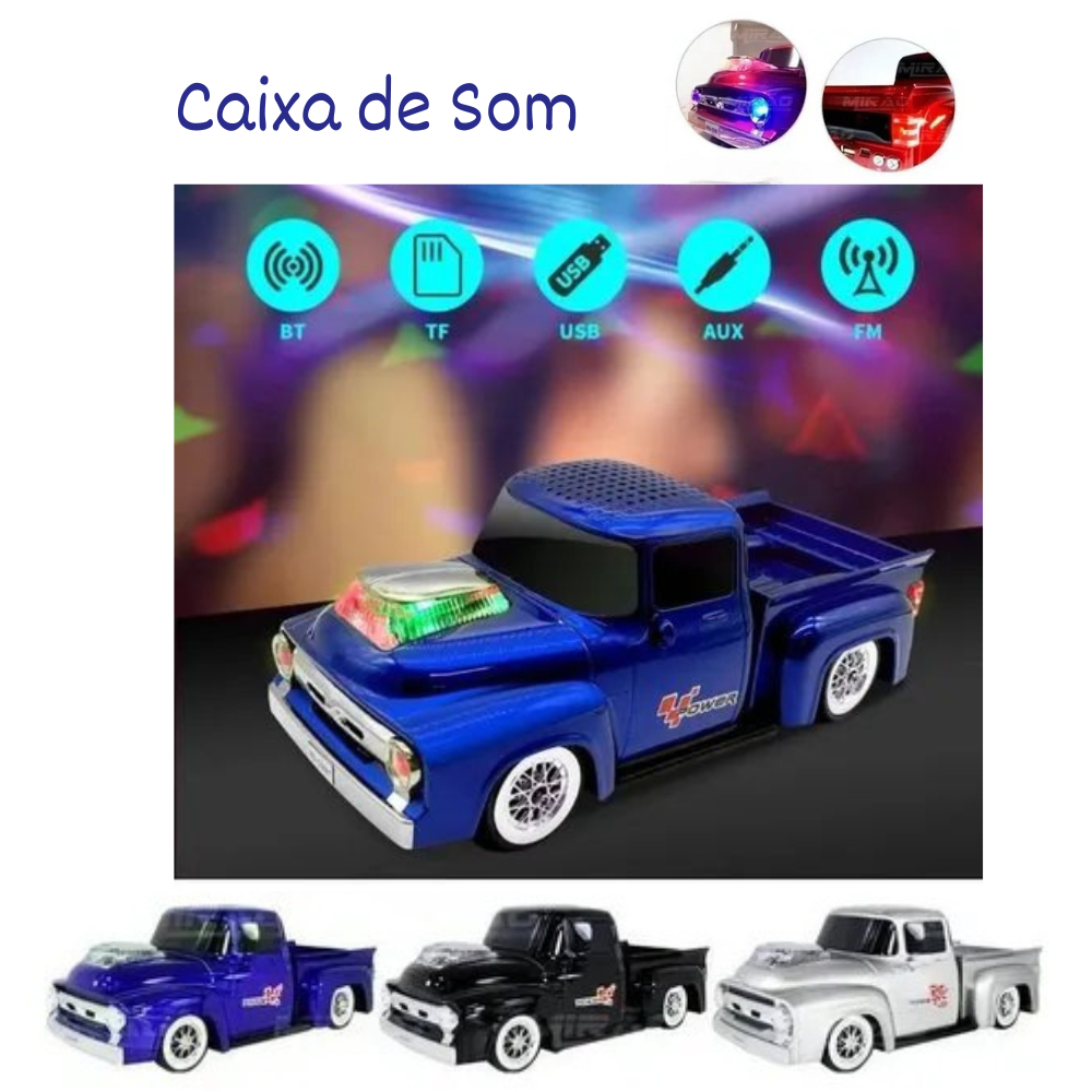 Caixa De Som Radio Caminhonete Bluetooth Fm Usb Sd Ws-538BT | Shopee Brasil
