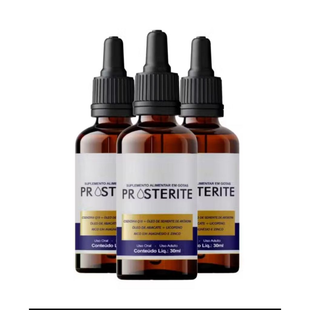 PROSTERITE GOTAS ORIGINAL 30ML (03 UNIDADES) | Shopee Brasil