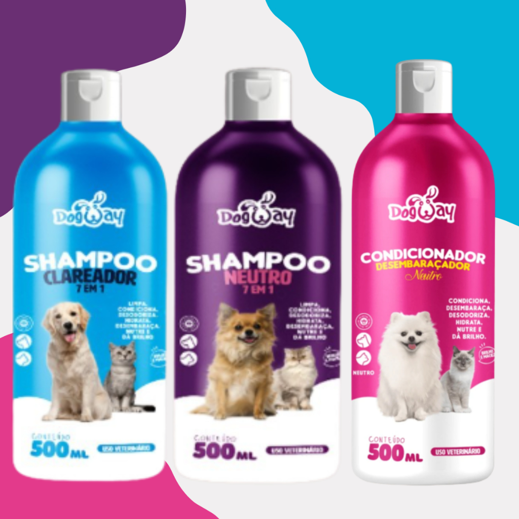Kit Shampoo Branqueador + Shampoo Neutro 7 Em 1+ Condicionador ...